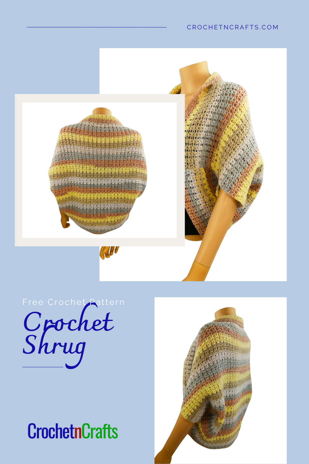 Pretty Simple Crochet Shrug Pattern - CrochetNCrafts