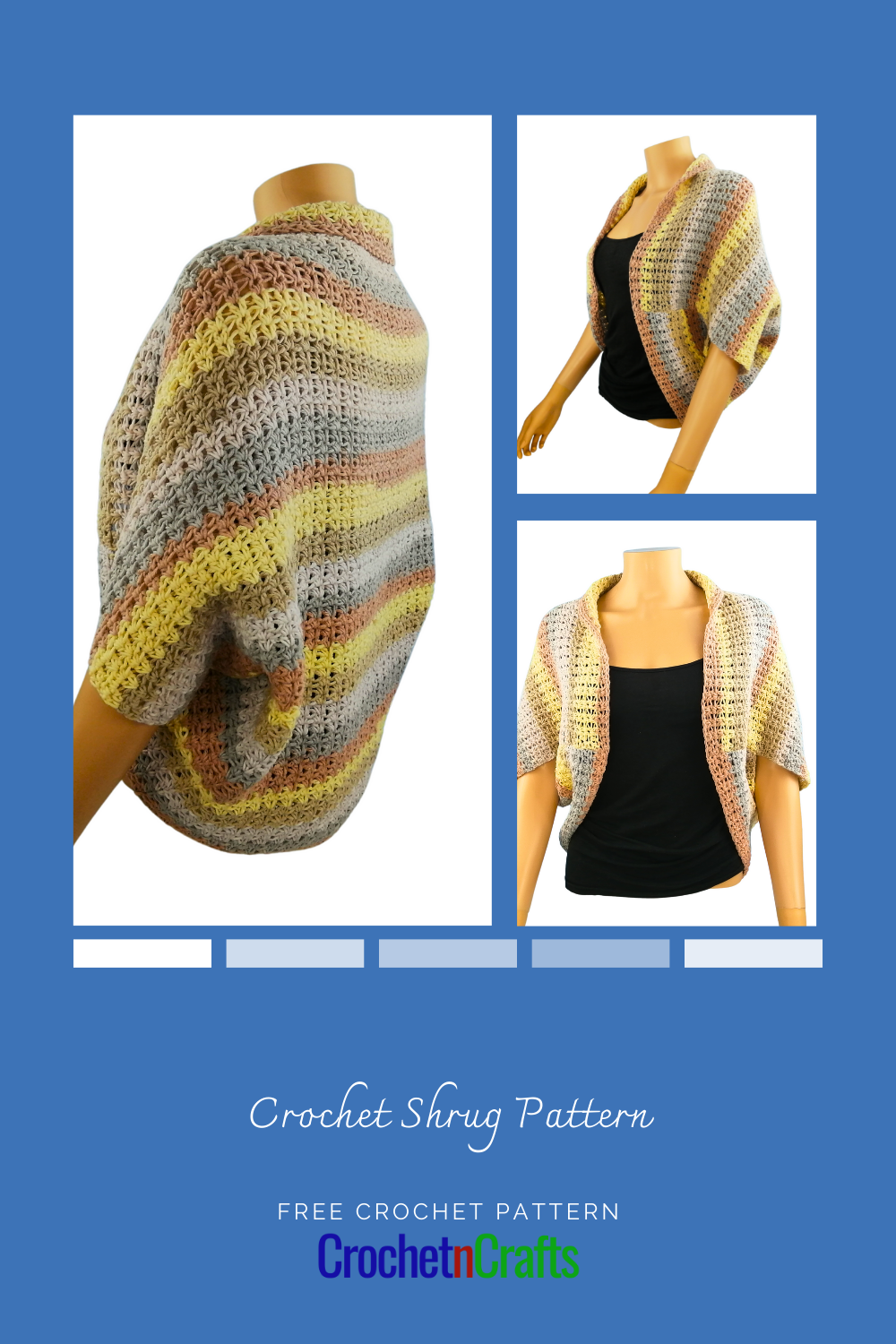 Pretty Simple Crochet Shrug Pattern - CrochetNCrafts