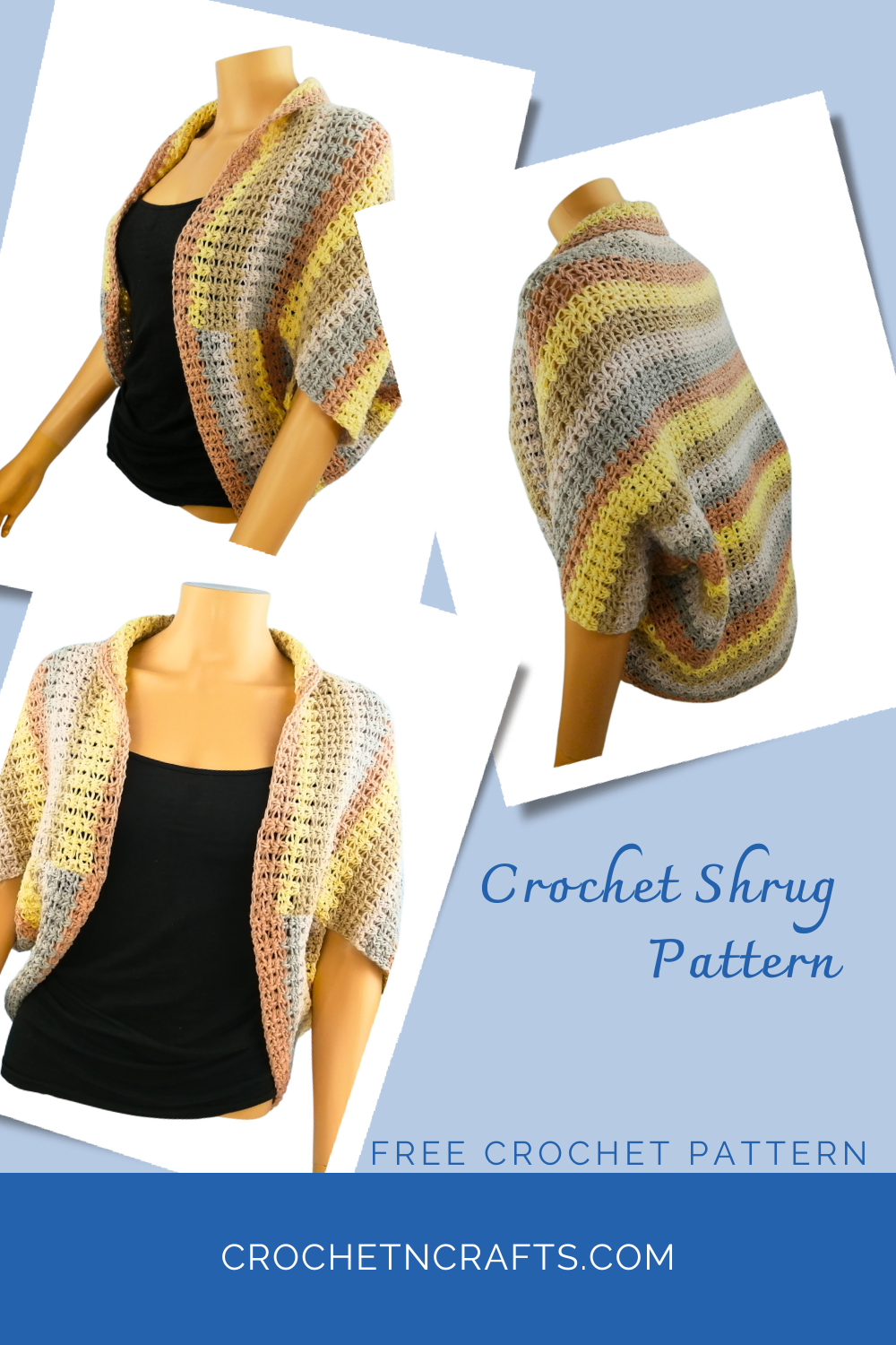 Pretty Simple Crochet Shrug Pattern - CrochetNCrafts