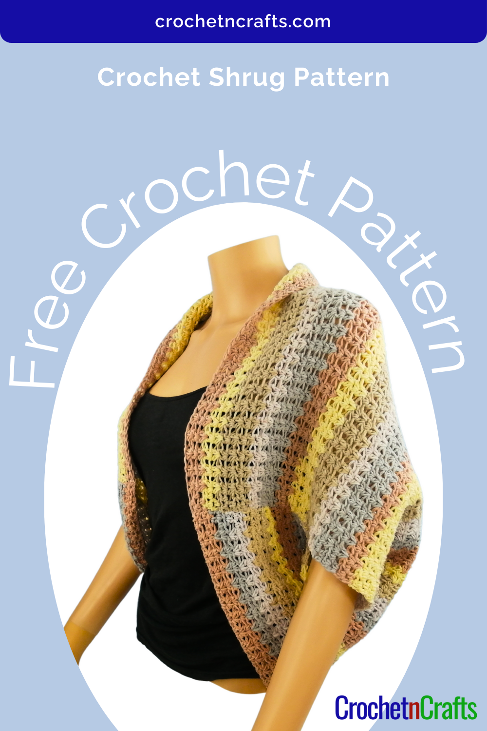 Pretty Simple Crochet Shrug Pattern - CrochetNCrafts