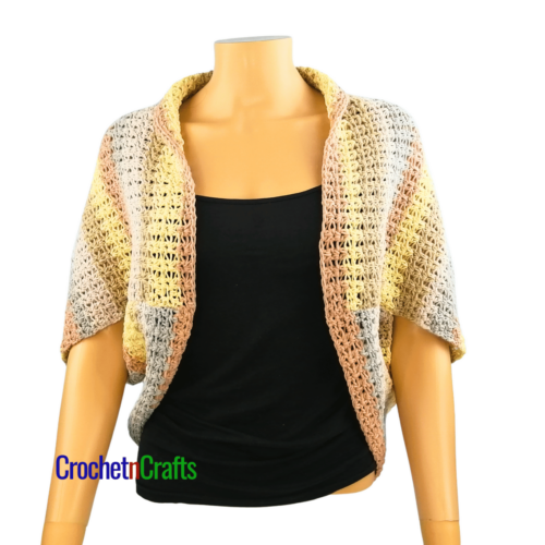 Pretty Simple Crochet Shrug Pattern - CrochetNCrafts