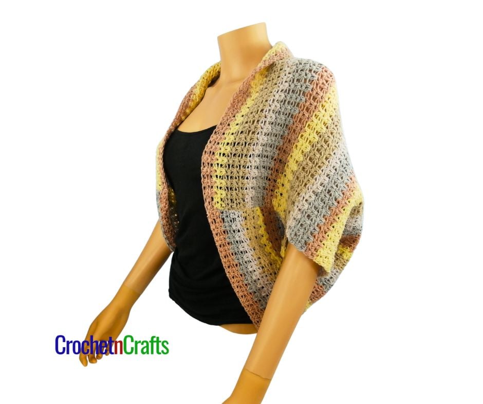 Pretty Simple Crochet Shrug Pattern - CrochetNCrafts