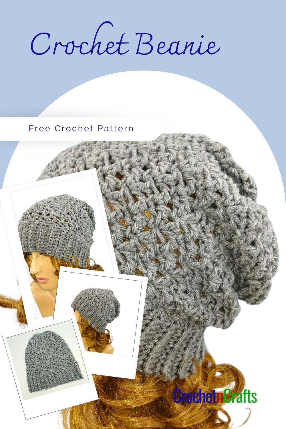 Blossom Stitch Crochet Beanie - CrochetNCrafts