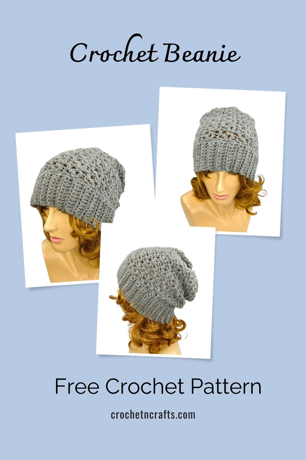 Blossom Stitch Crochet Beanie - CrochetNCrafts