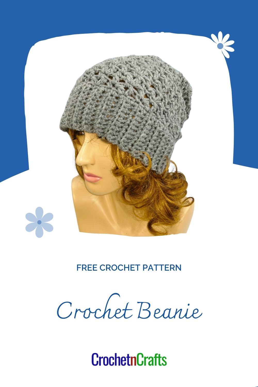 Blossom Stitch Crochet Beanie - CrochetNCrafts