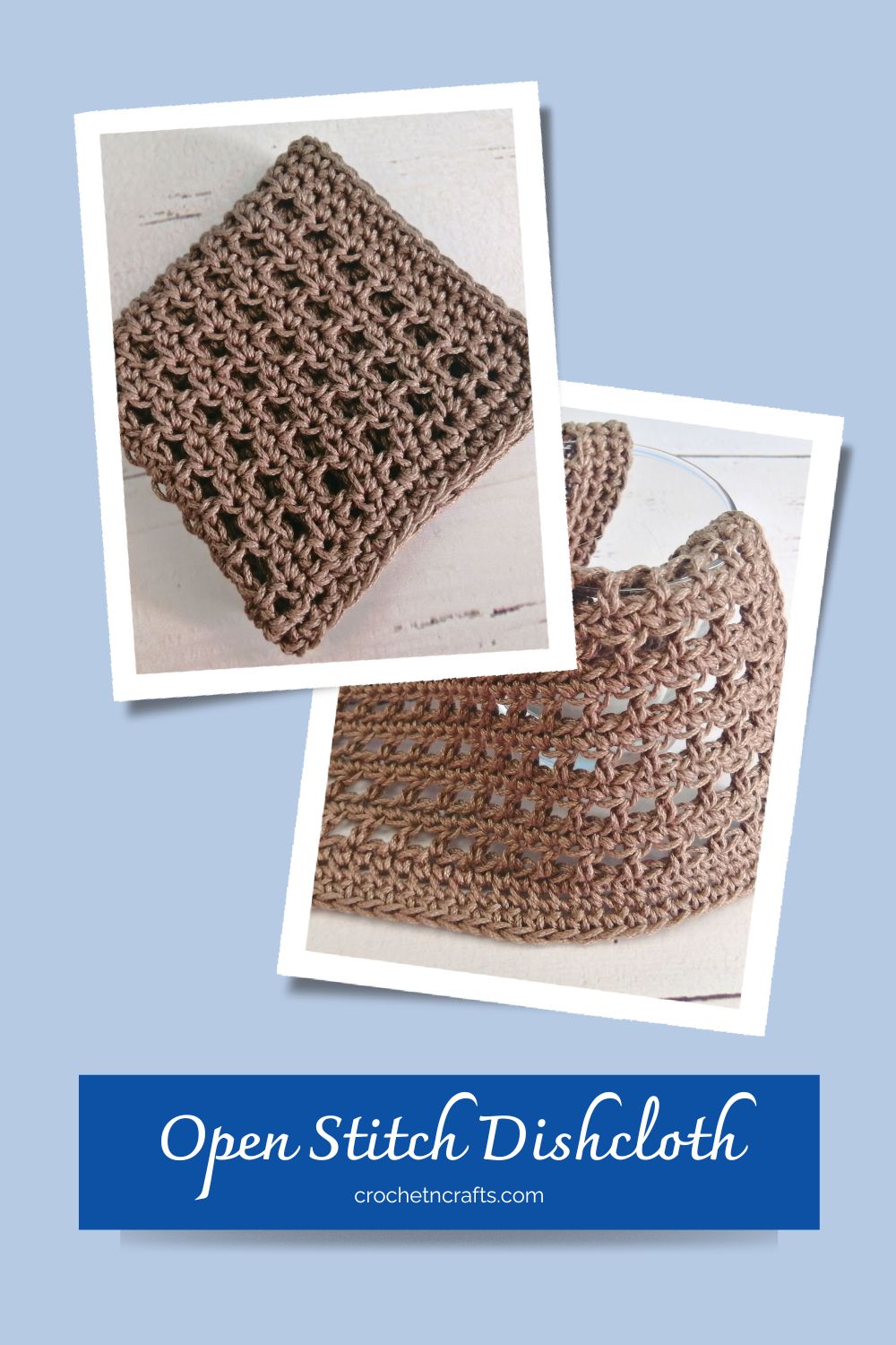 HDC Open Stitch Crochet Dishcloth Pattern - CrochetNCrafts