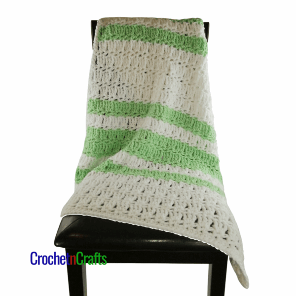 Crochet Blanket Pattern - Hdc V-st and Tr - CrochetNCrafts