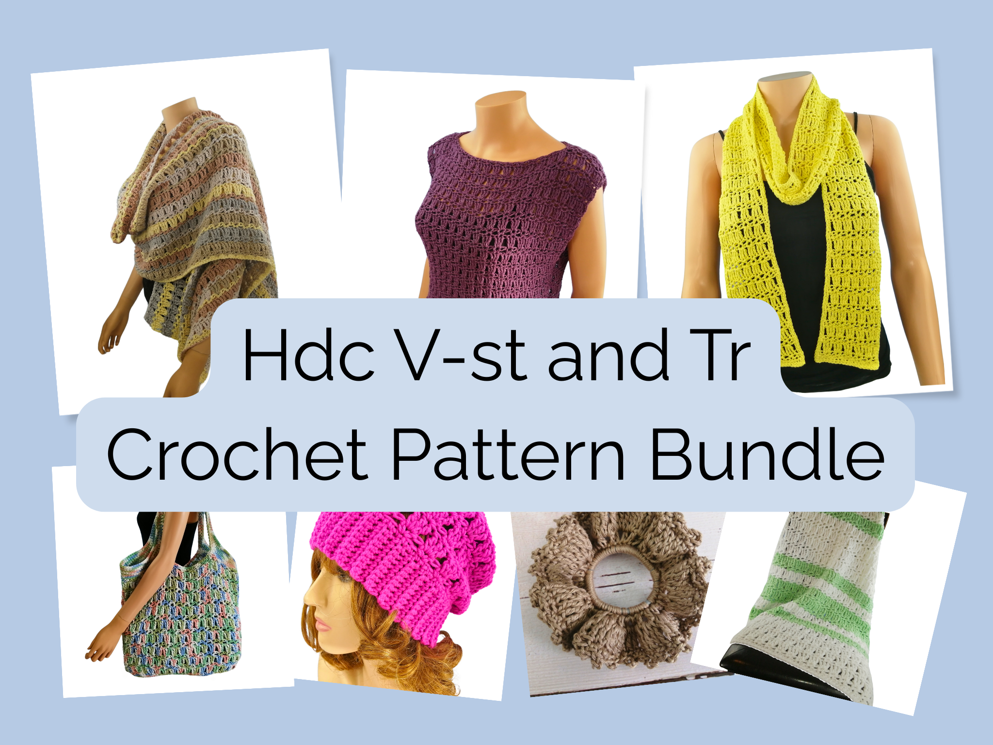 Crochet Sleevless Top - Hdc V-st and Tr - CrochetNCrafts