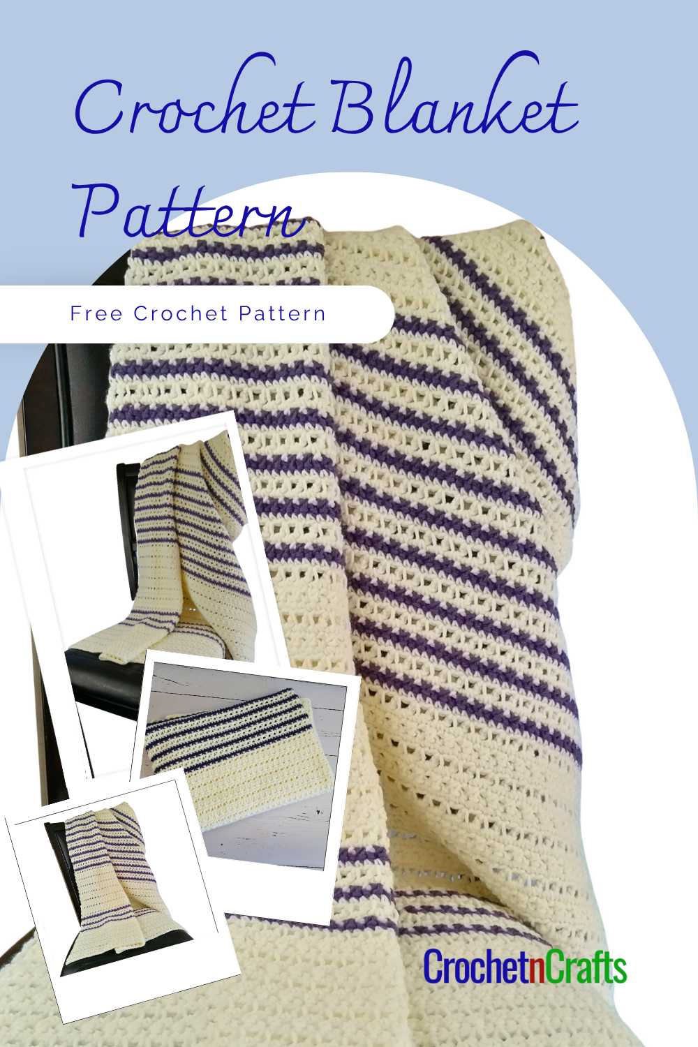 Crochet Blanket Pattern - Ambler - CrochetNCrafts