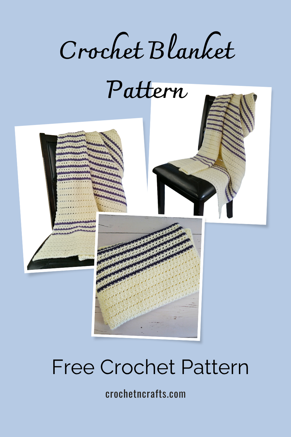 Crochet Blanket Pattern - Ambler - CrochetNCrafts