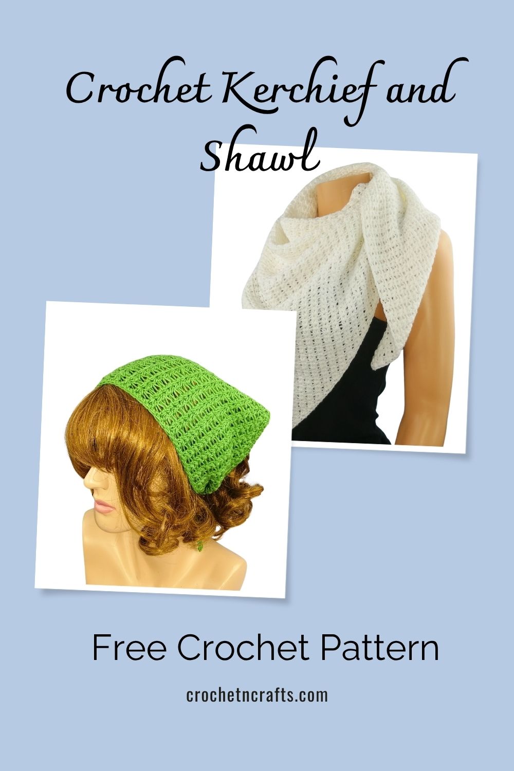 Crochet Kerchief and Shawl Pattern - Pretty Simple - CrochetNCrafts