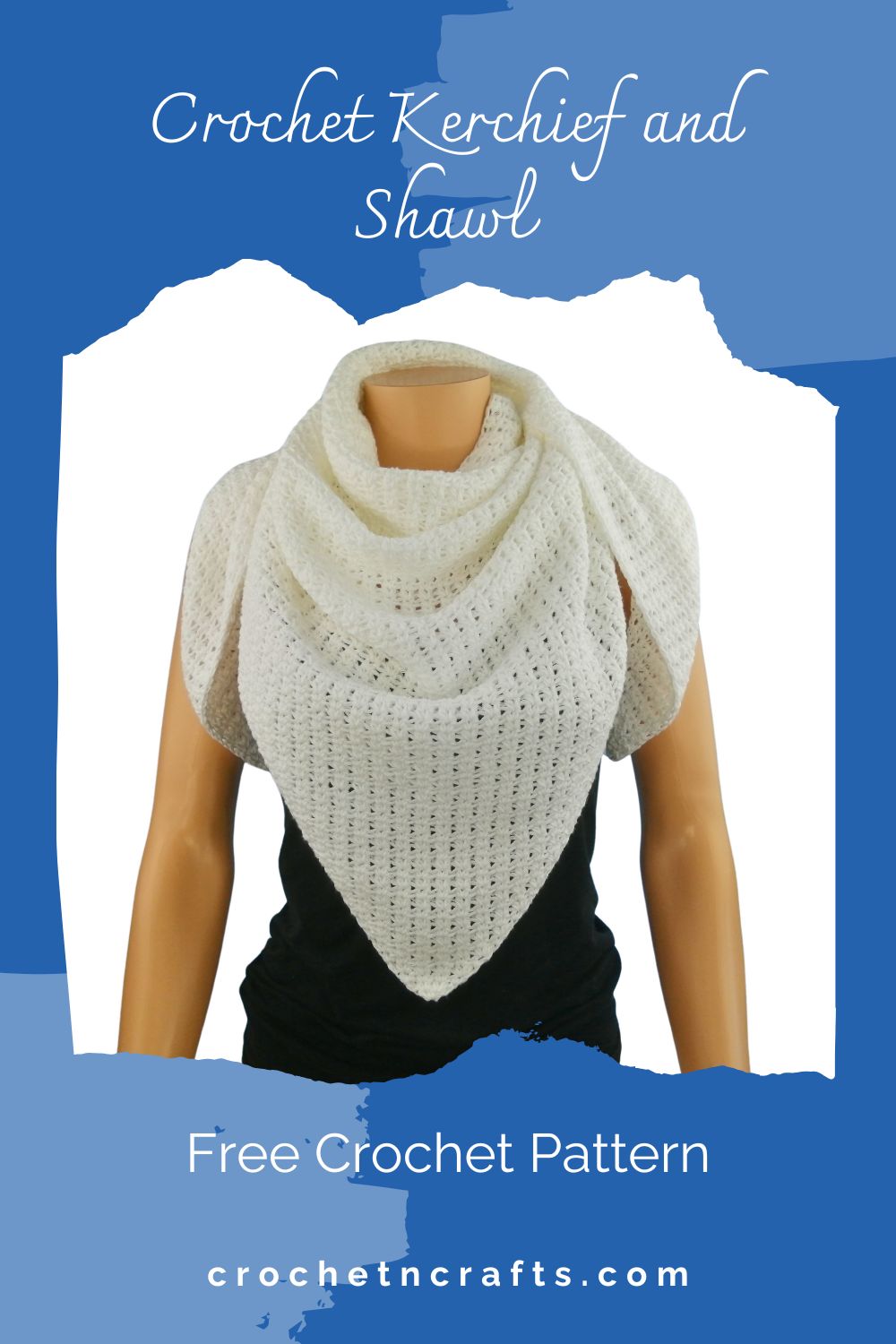 Crochet Kerchief and Shawl Pattern - Pretty Simple - CrochetNCrafts