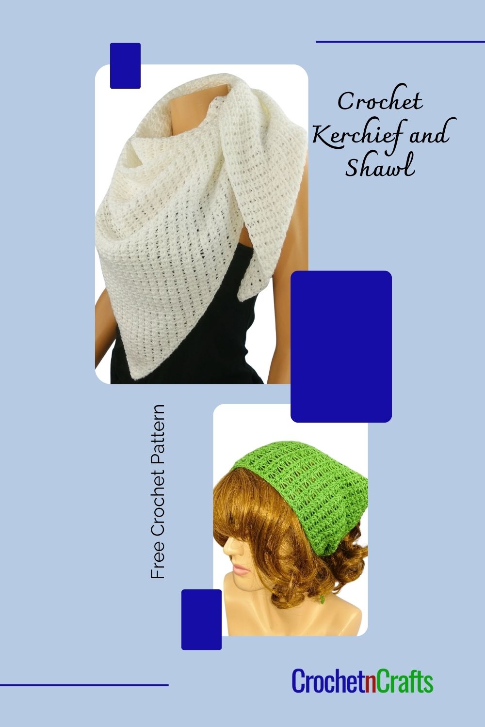 Crochet Kerchief and Shawl Pattern - Pretty Simple - CrochetNCrafts