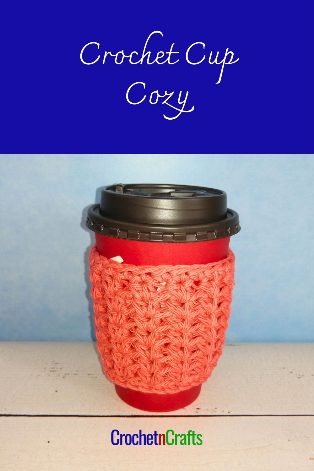 Pretty Simple Crochet Cup Cozy Pattern - CrochetNCrafts