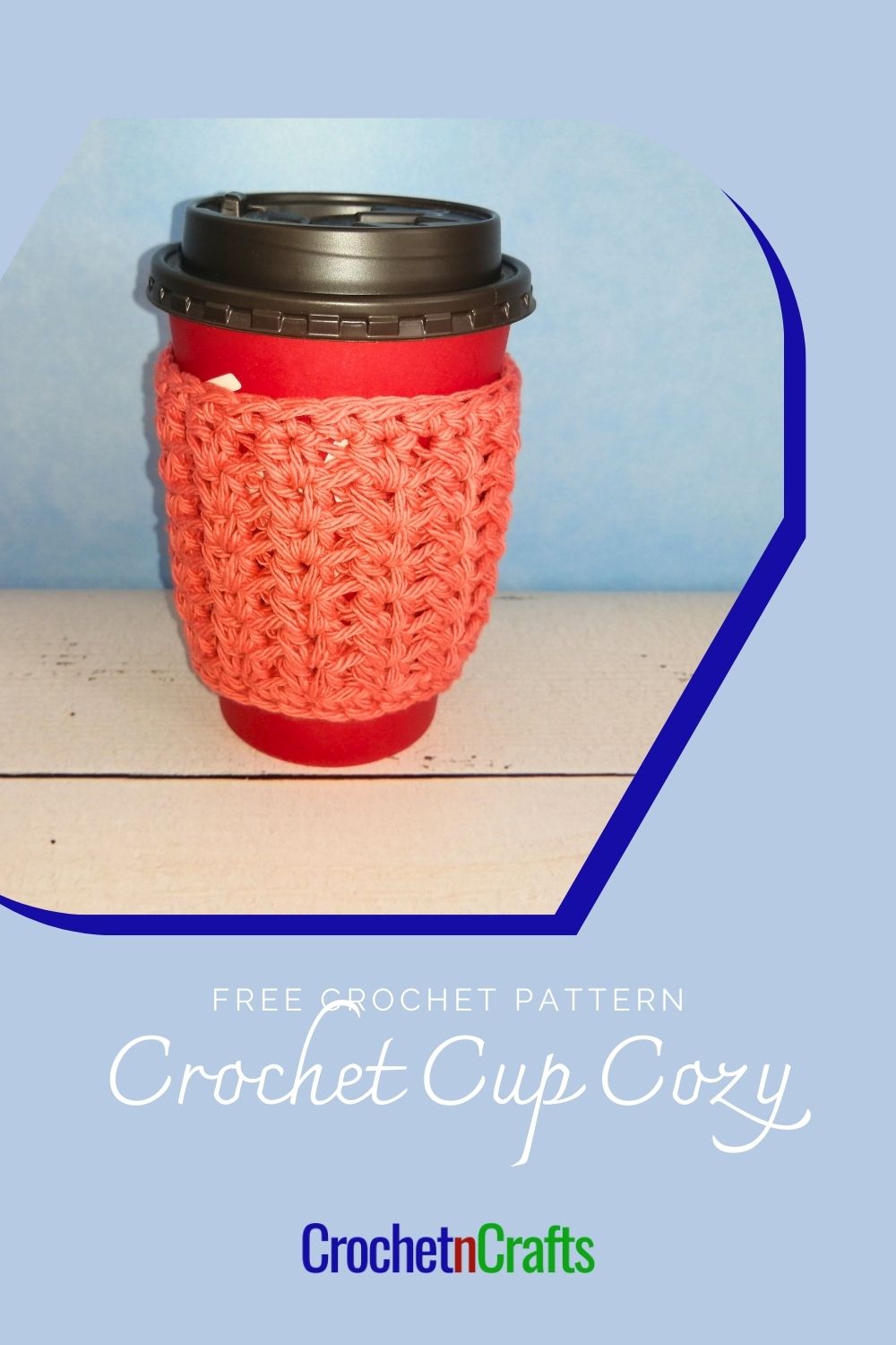Pretty Simple Crochet Cup Cozy Pattern - CrochetNCrafts