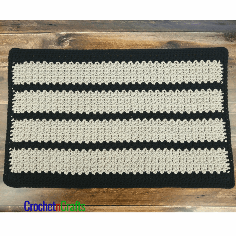 Pretty Simple Crochet Floor Mat Pattern - CrochetNCrafts