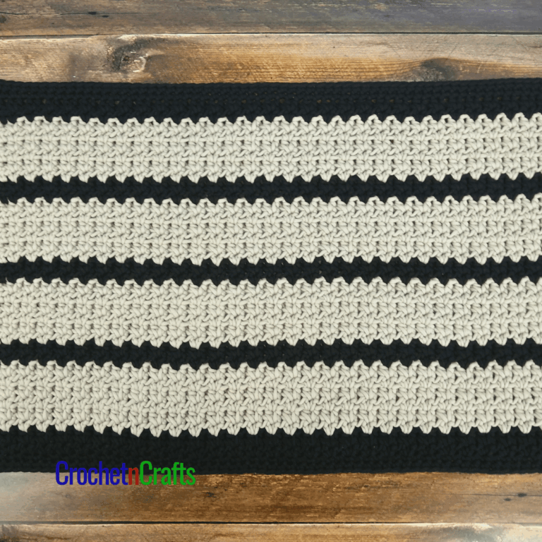 Pretty Simple Crochet Floor Mat Pattern - CrochetNCrafts