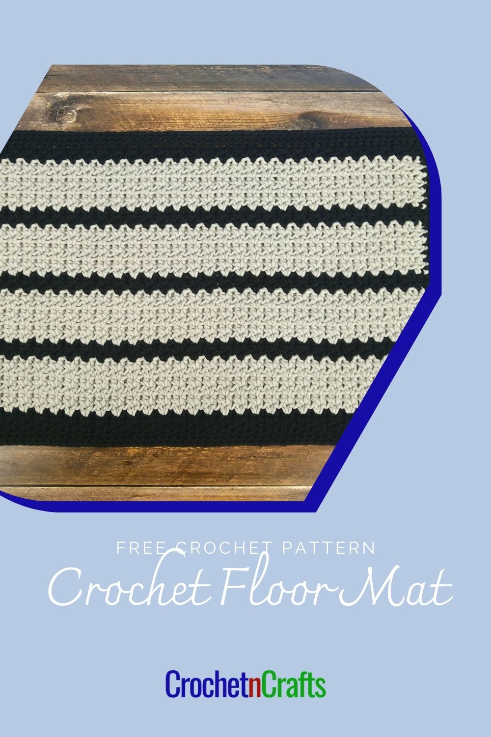 Pretty Simple Crochet Floor Mat Pattern - CrochetNCrafts