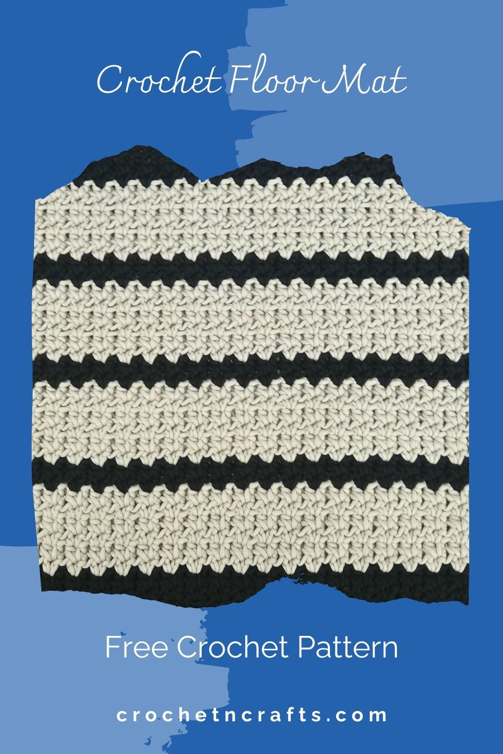 Pretty Simple Crochet Floor Mat Pattern - CrochetNCrafts