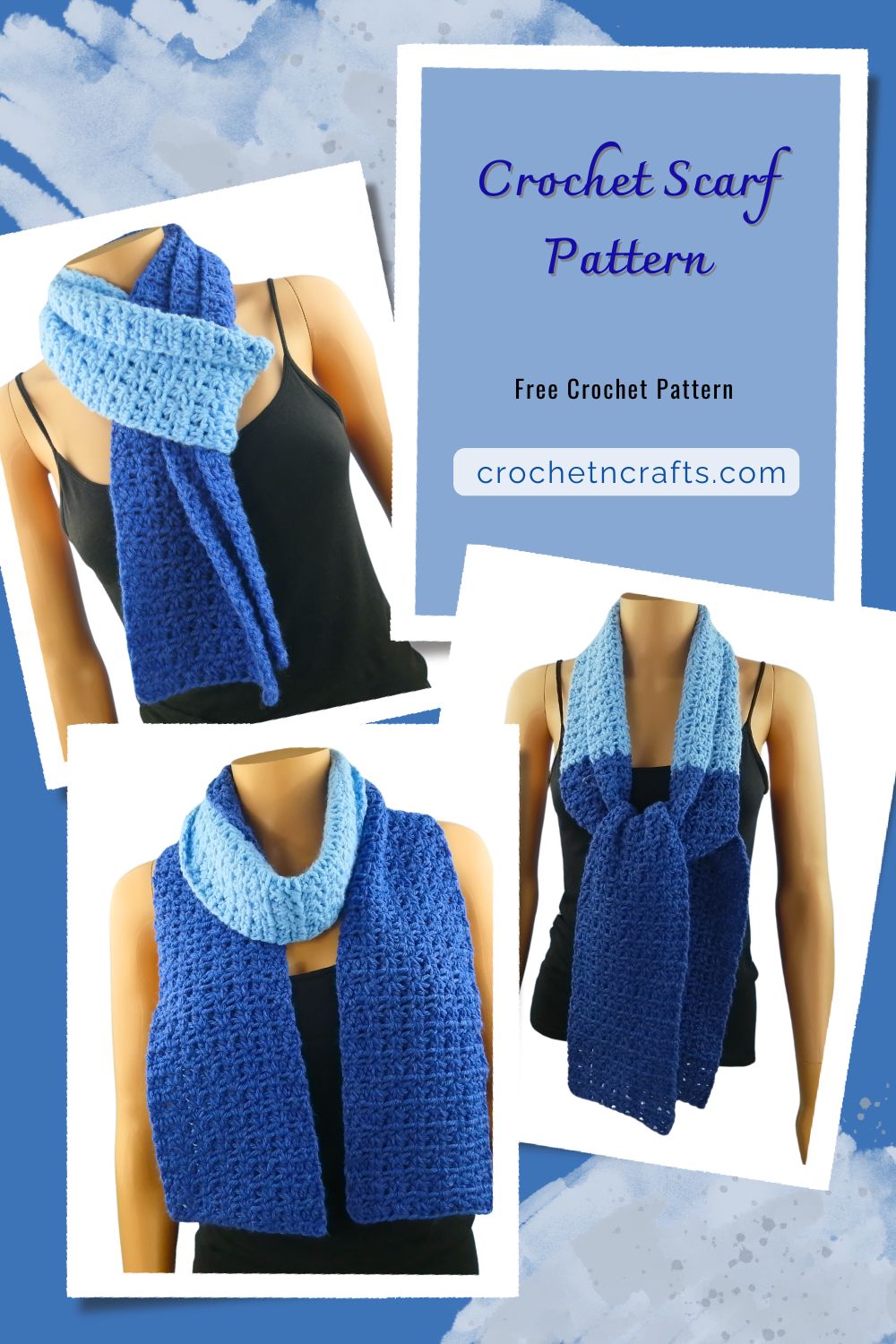 Pretty Simple Crochet Scarf Pattern - CrochetNCrafts