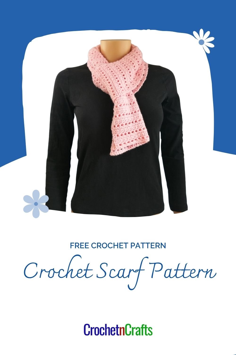 Lightweight Crochet Scarf Pattern - Southview - CrochetNCrafts