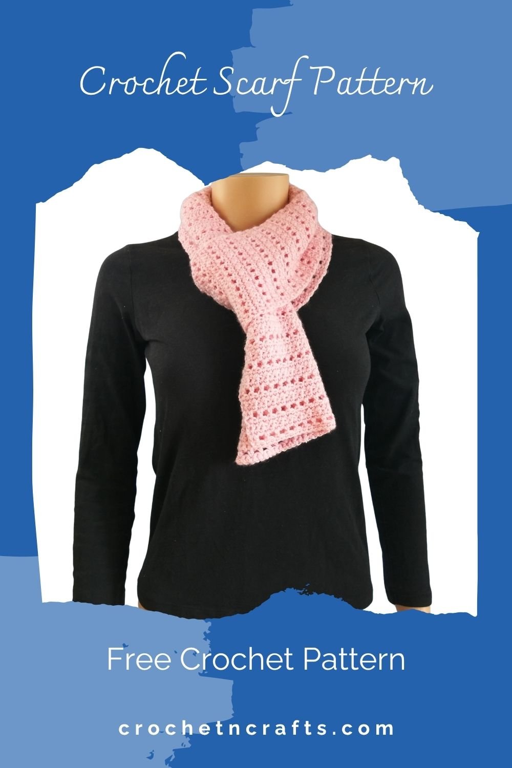 Lightweight Crochet Scarf Pattern - Southview - CrochetNCrafts
