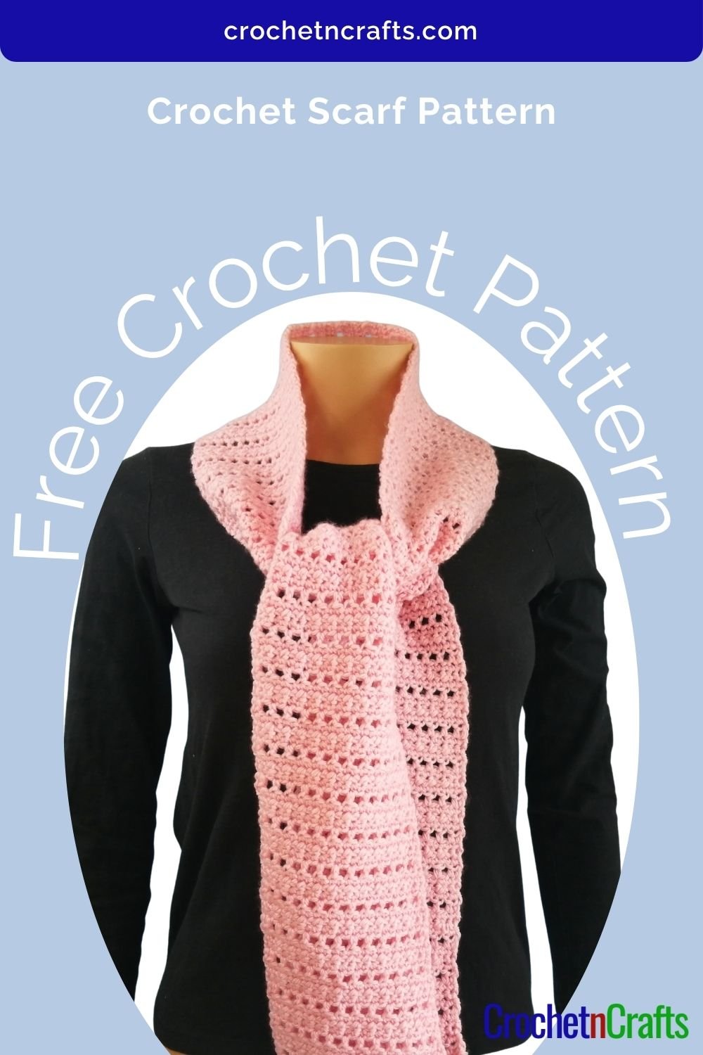 Lightweight Crochet Scarf Pattern - Southview - CrochetNCrafts